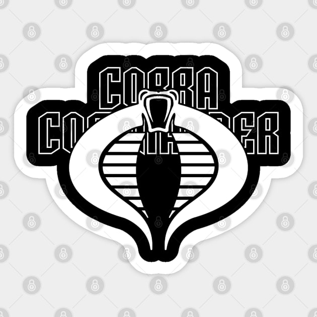 COBRA COMMANDER - THE WHITE COBRA LOGO - Cobra Commander - Sticker ...