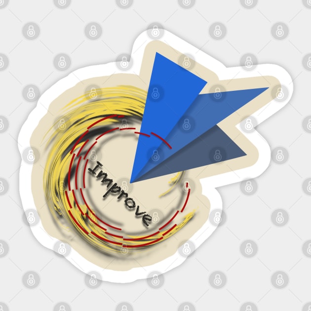 Improve - Abstract - Sticker | TeePublic