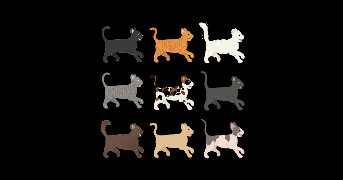 cat walk - Cat - Sticker | TeePublic