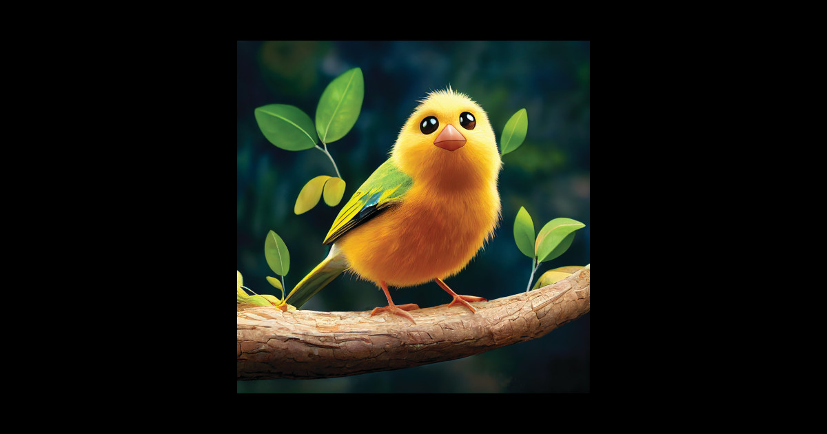 Cute Yellow Canary - Canary - Sticker | TeePublic