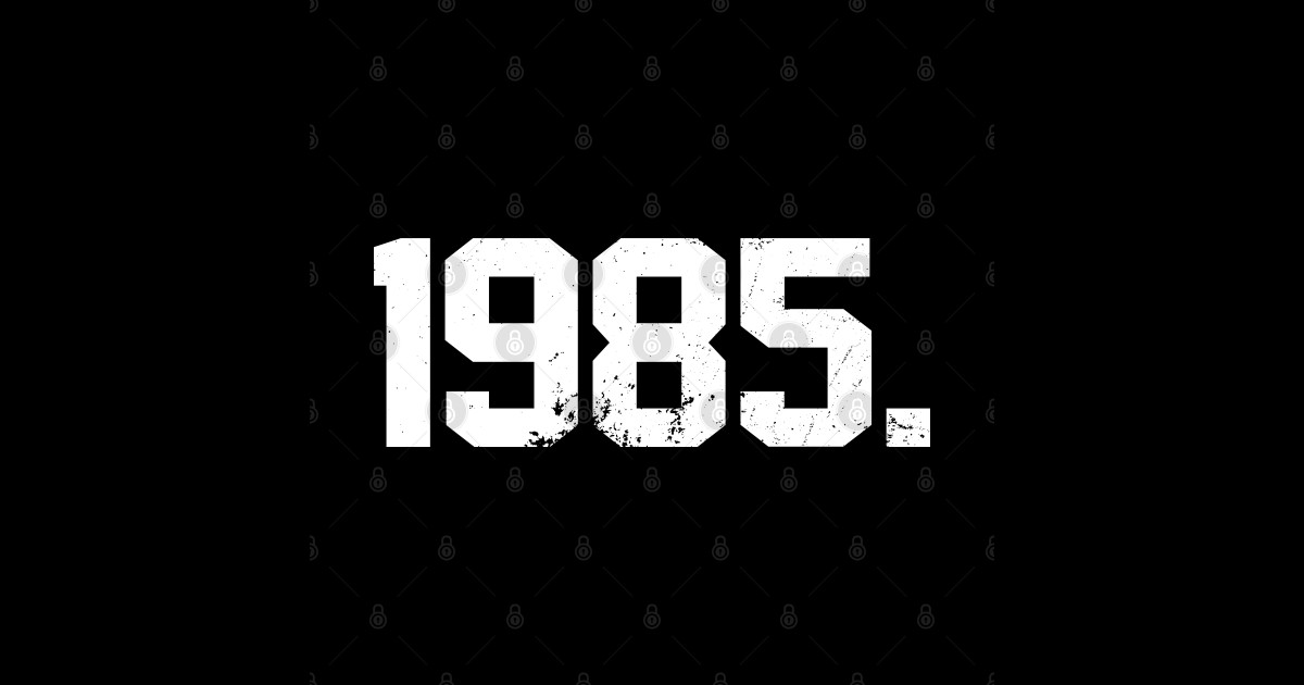 1985 // Years Vintage Style - 1985 - Sticker | TeePublic