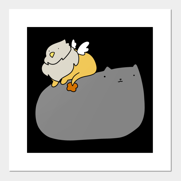 Griffin and Blue Cat - Griffin - Posters and Art Prints | TeePublic