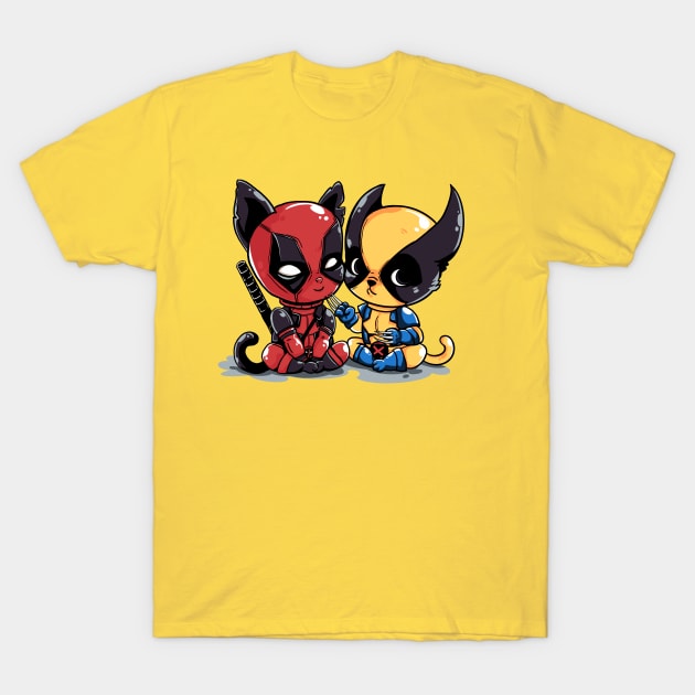 Catpool and Catverine - Cute Cats - T-Shirt | TeePublic