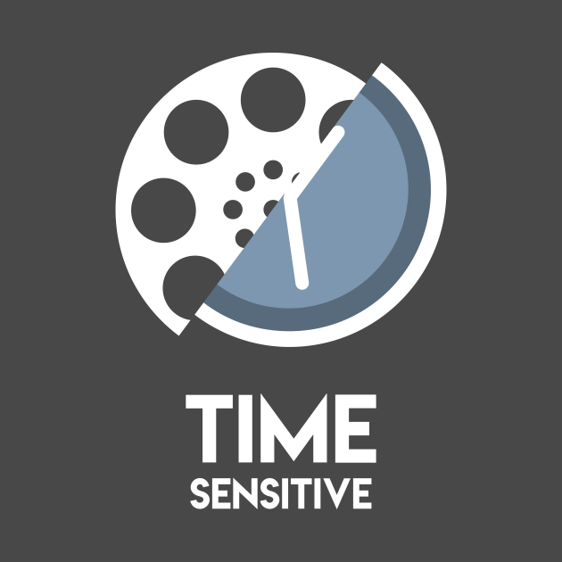 Time Sensitive White Logo - Time Sensitive Podcast - T-Shirt | TeePublic