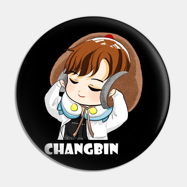 STRAY KIDS CHANGBIN CHIBI - Stray Kids - Pin | TeePublic