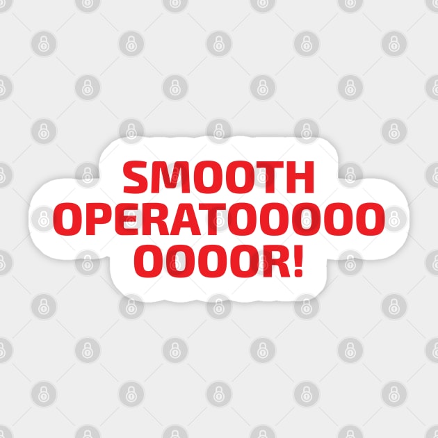 Smooth Operator by Carlos Sainz - Smooth Operator - Sticker | TeePublic