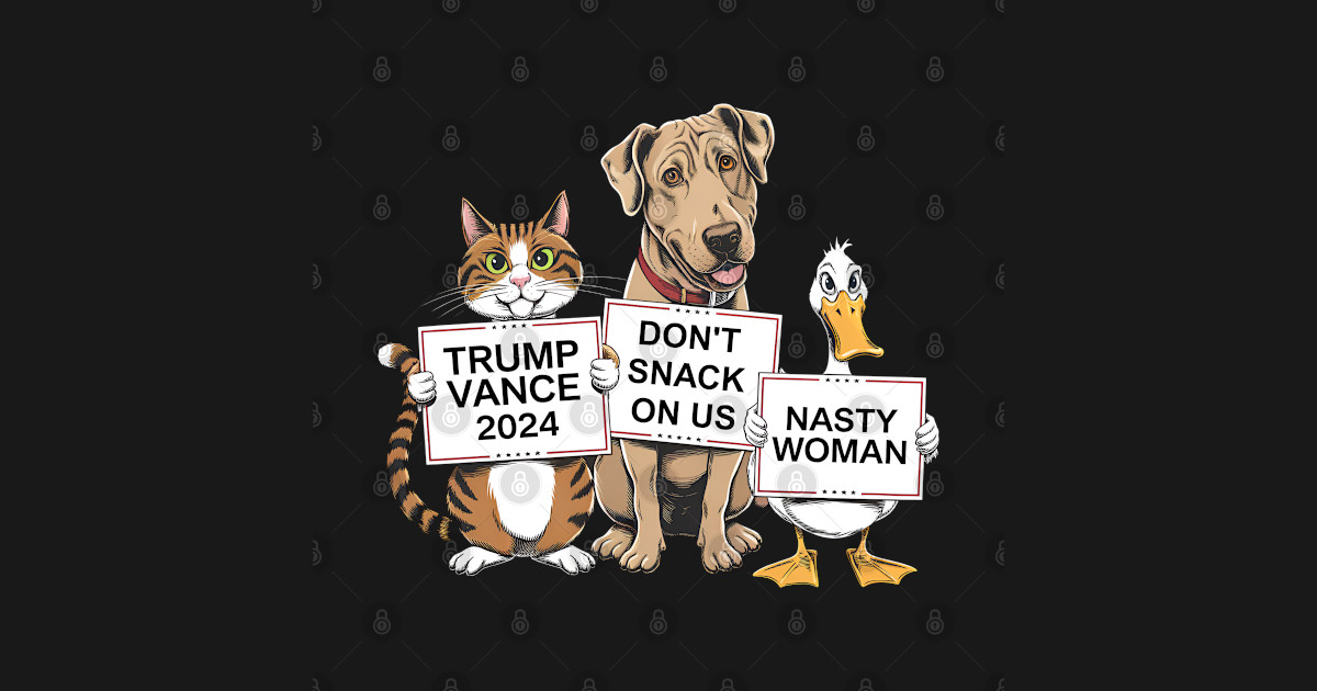 Pets Cats Dogs Ducks For Trump Vance 2024 - In Springfield Theyre ...