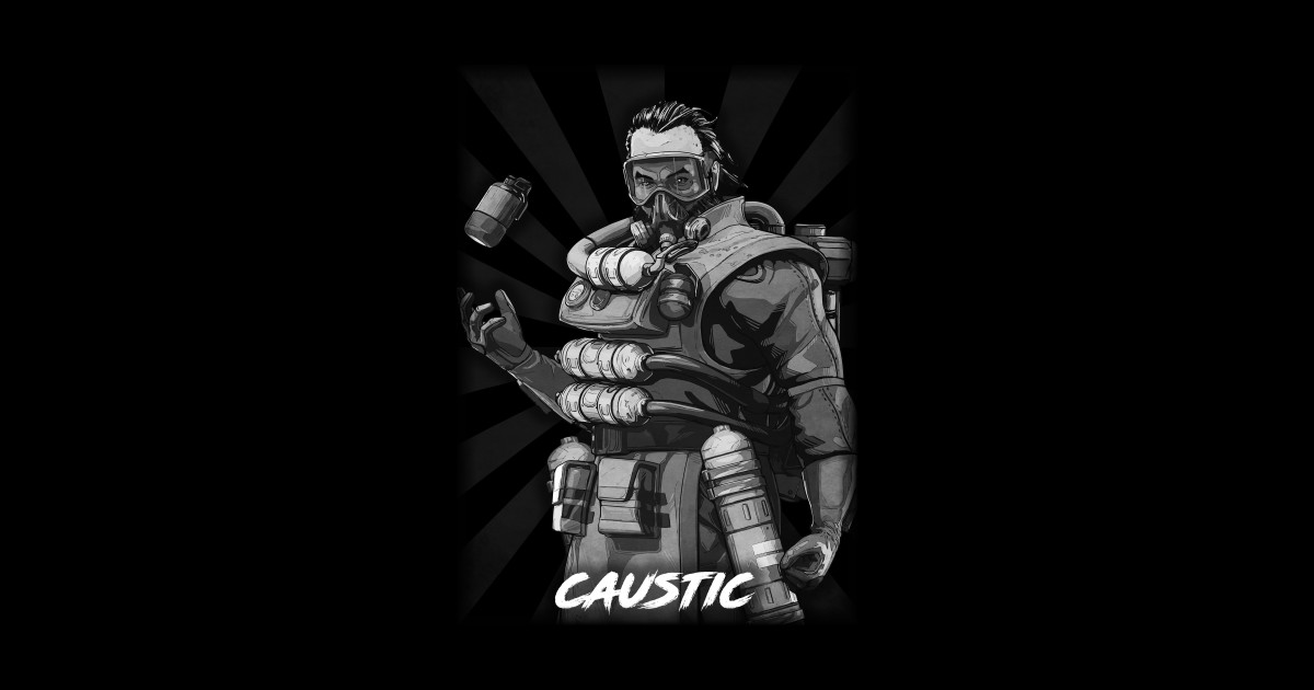 Caustic black - Apex Legends - Sticker | TeePublic