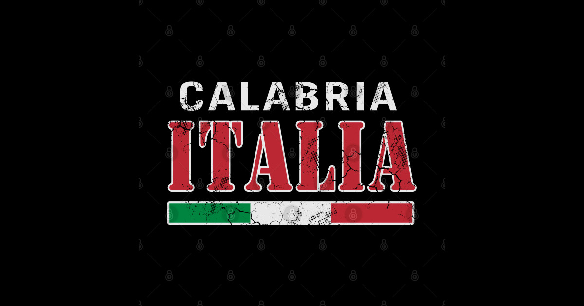 Calabria Italia Italian Flag Italy Italiano - Italian - Sticker | TeePublic