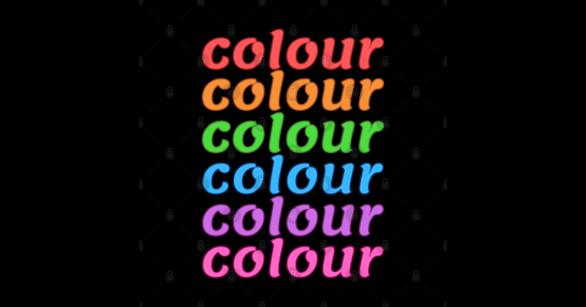 Colour, colour, colour - Bright Colours - T-Shirt | TeePublic