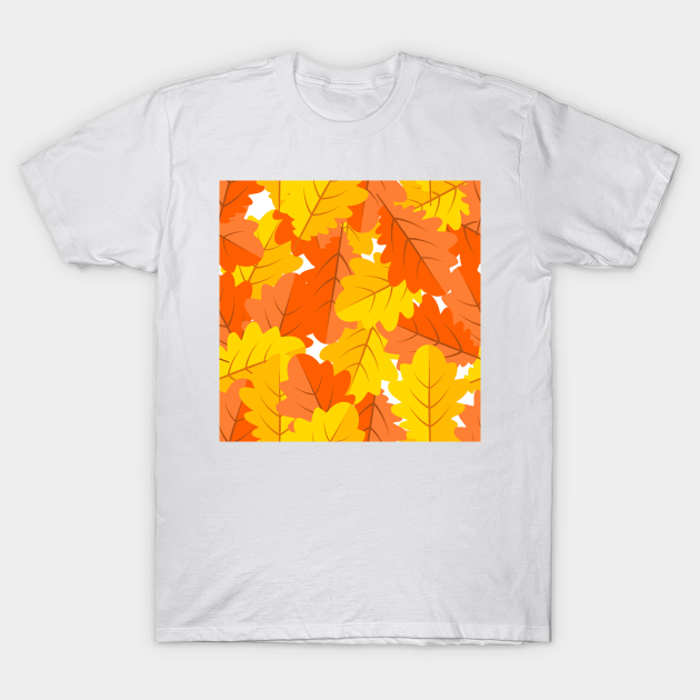 Orange Fall Leaves - Fall Decor - T-Shirt | TeePublic