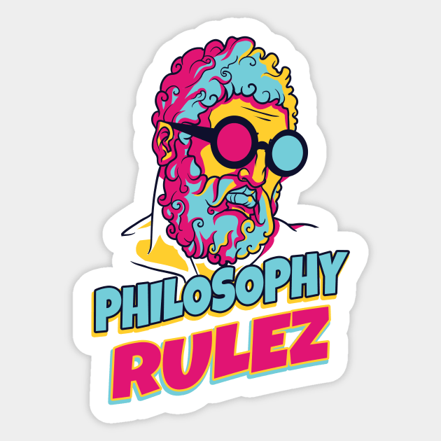 Philosopher Philosophy Humor - Philosophy - Sticker | TeePublic