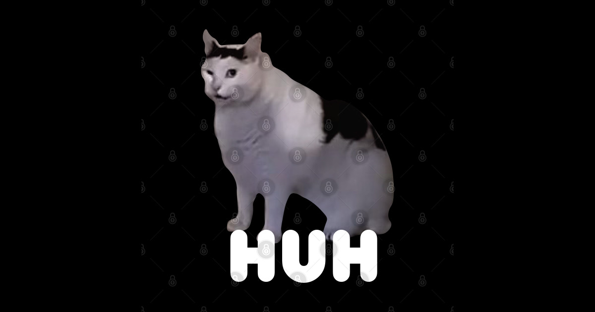 Huh Cat Meme - Huh Cat Meme - Posters and Art Prints | TeePublic