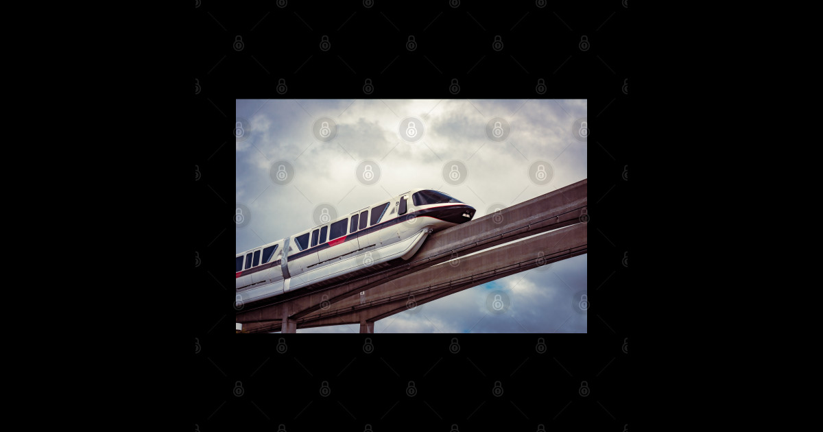Black and Red Monorail - Monorail - Sticker | TeePublic