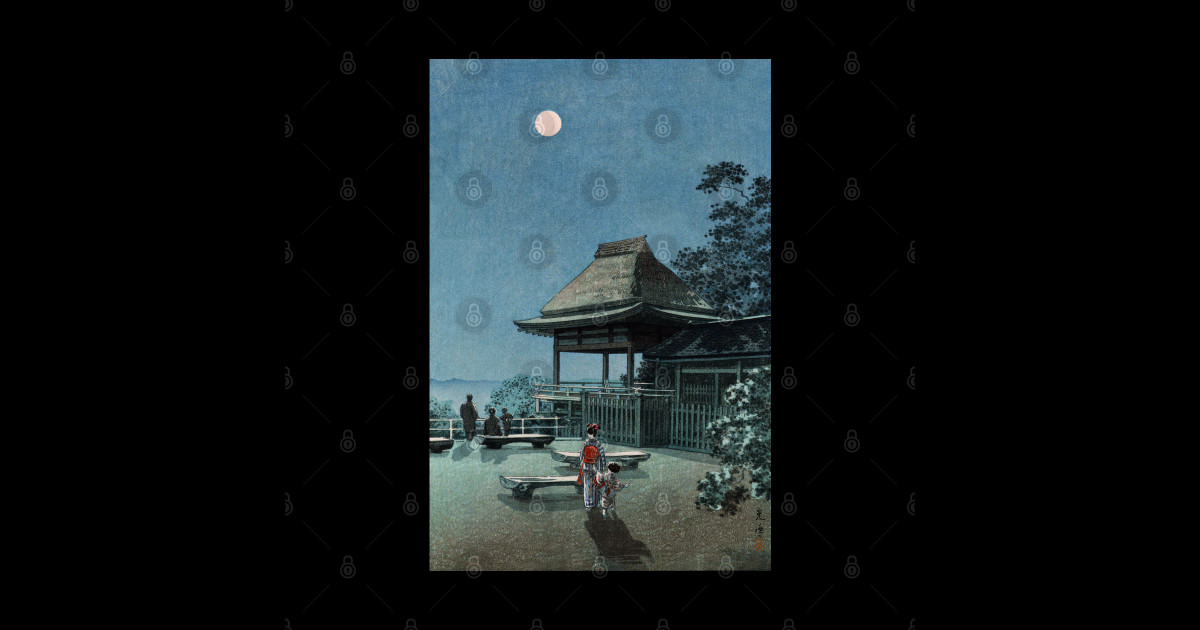 Autumn Moon at Ishiyama Temple by Tsuchiya Koitsu - Tsuchiya Koitsu ...