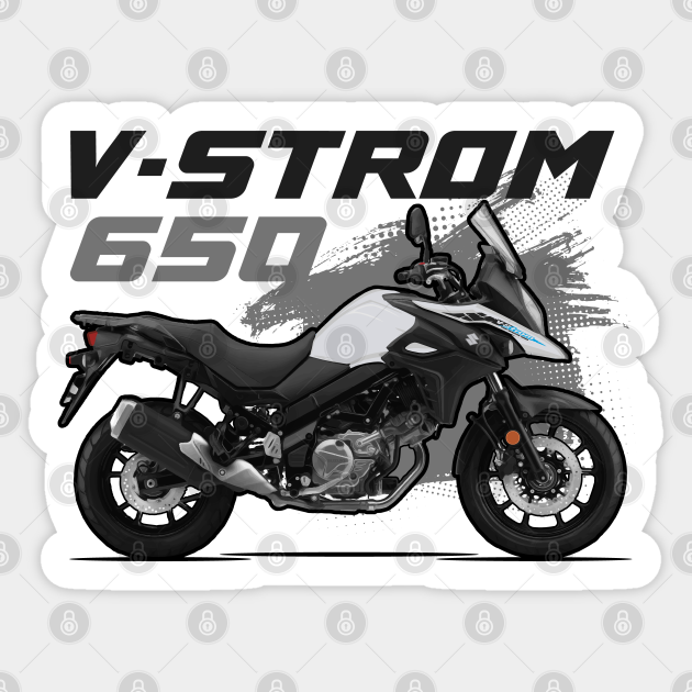 V-Strom 650 - White - V Strom 650 - Sticker | TeePublic