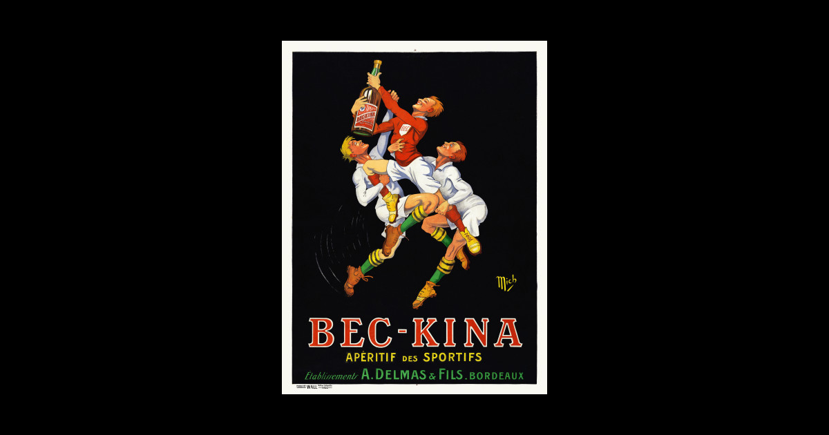 Bec-Kina Vintage Advertising Poster Mich 1921 - Liebeaux - Sticker ...