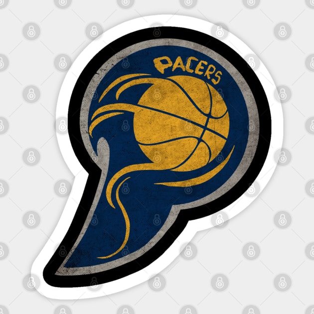Indiana pacers 80s fanart - Indiana Pacers - Sticker | TeePublic