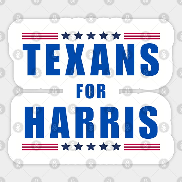 Texans-For-Kamala-Harris - Texans For Kamala Harris - Sticker | TeePublic