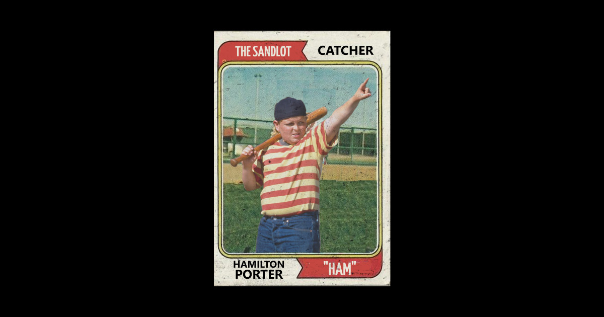 The Sandlot Ham Porter Baseball Card - Sandlot - Posters and Art Prints ...