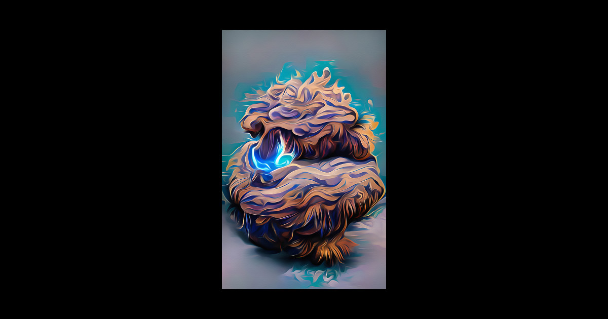 Blue Hairy Inflated Bioluminescent Nug 420 Weed - Nugs - Tapestry ...