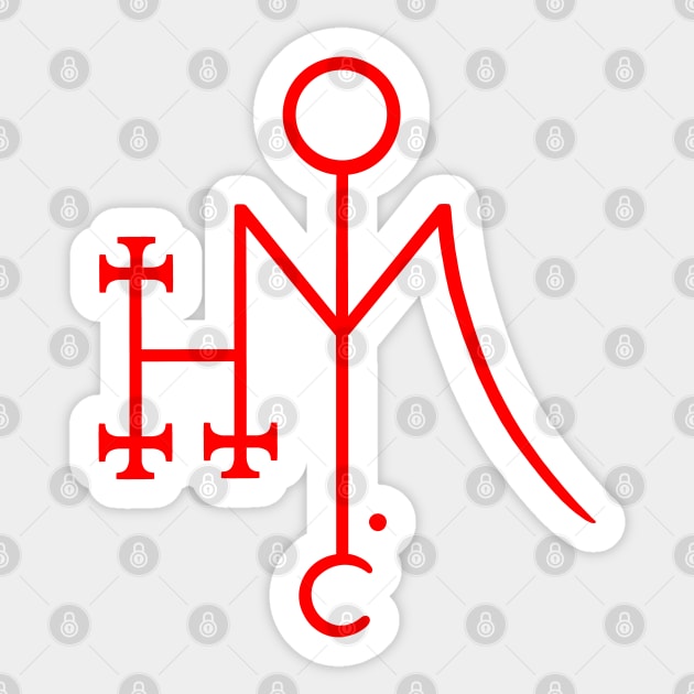 Moloch Demon sigil - Moloch - Sticker | TeePublic