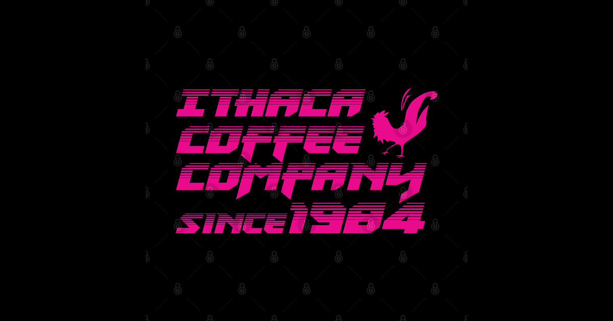 Ithaca Coffee Company Since 1984 - Logotype - Posters and Art Prints ...