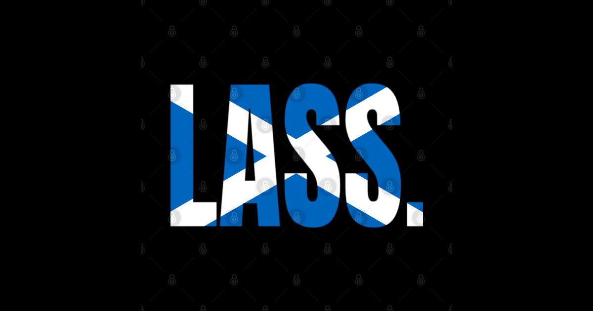 Scottish Lass - Ladies of Scotland with Saltire Flag - Lass - Sticker ...