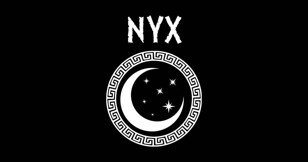 Nyx Greek Goddess of Night Symbol - Nyx - Sticker | TeePublic