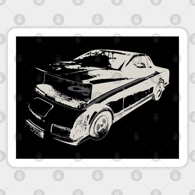 Vintage VHS Rewinder Car - Vintage - Sticker | TeePublic