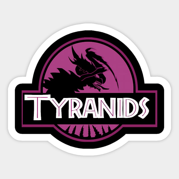 Tyranids Jurassics Park Logo - Tyranids Jurassics Park - Sticker ...