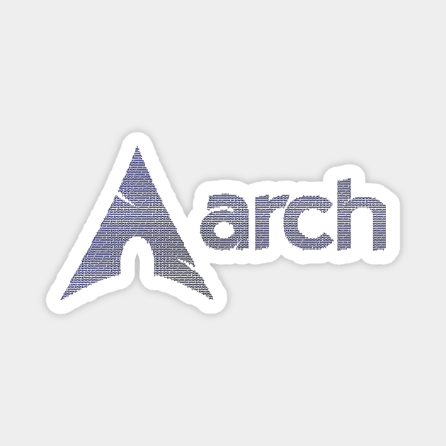 Arch linux - Ascii Art - Arch Linux - Magnet | TeePublic