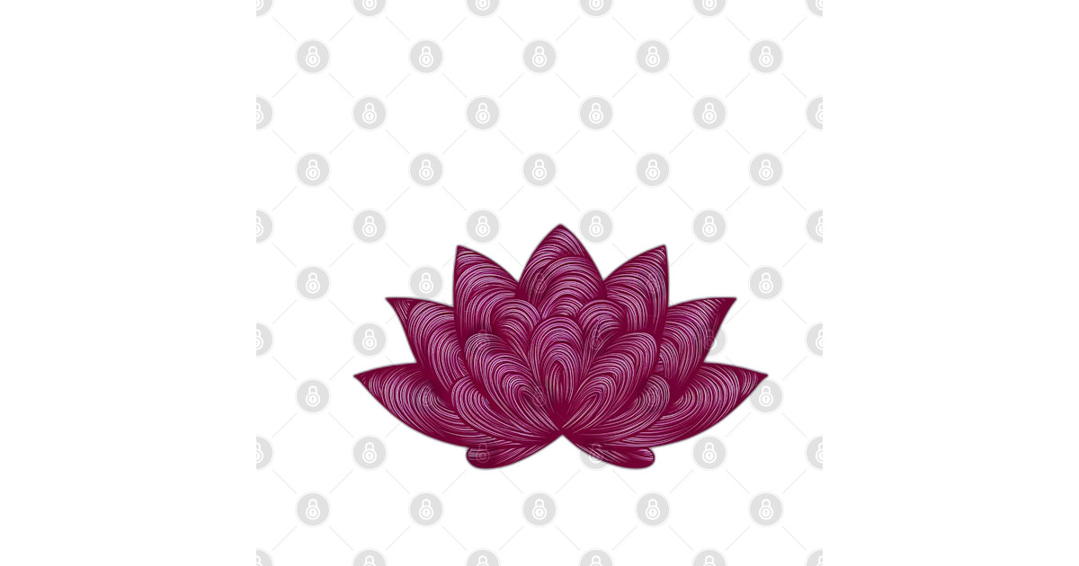 Magenta Lotus Silhouette Rohan Pattern - Magenta Lotus Silhouette Rohan ...
