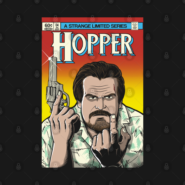 HOPPER #1 - Stranger Things - T-Shirt | TeePublic