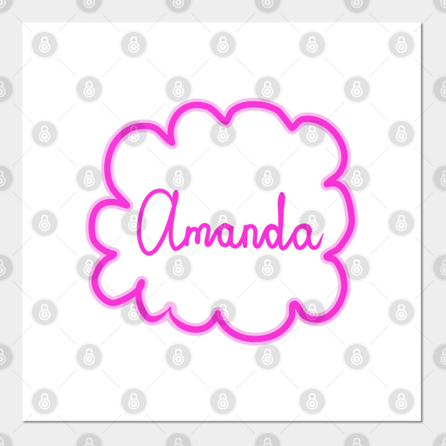 Amanda. Female name. - Amanda - Posters and Art Prints | TeePublic