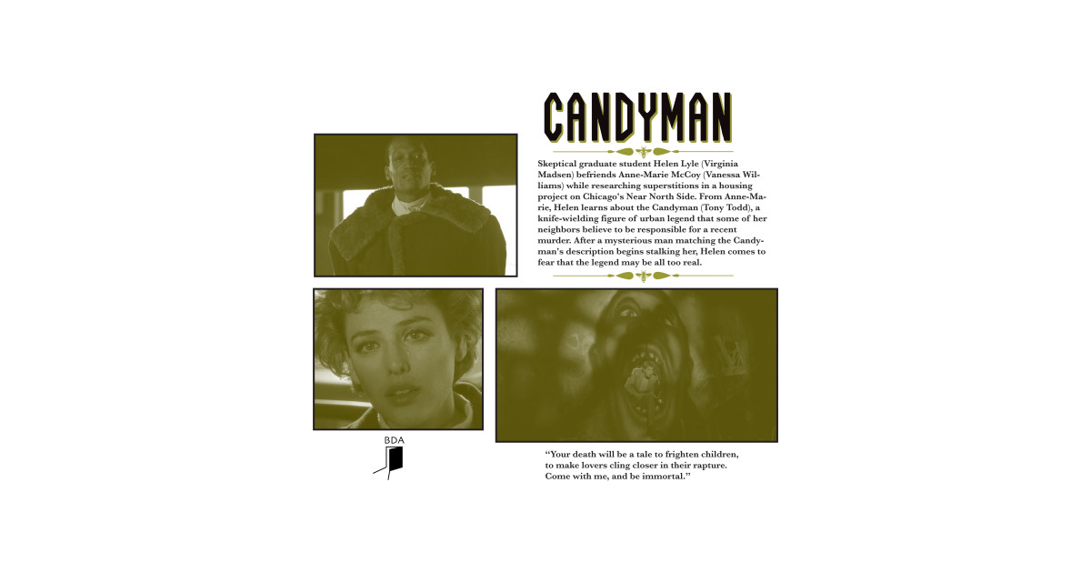Candyman Synopsis Design - Candyman - T-Shirt | TeePublic