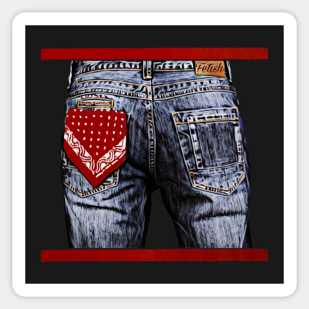 Fetish (Red Hanky) - Gay - Sticker | TeePublic