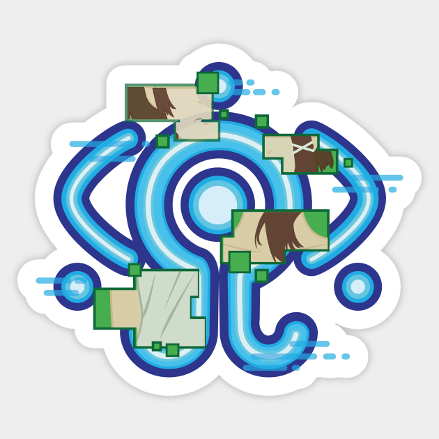 Wired Lain - Serial Experiments Lain - Sticker | TeePublic