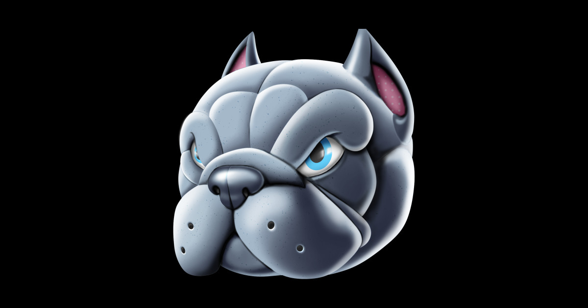 American exotic bully head drawing - American Bully - Sticker | TeePublic