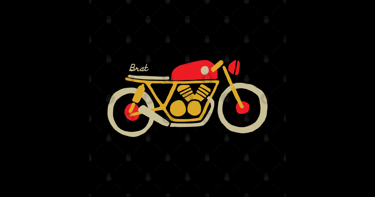 Brat - Biker - Sticker | TeePublic