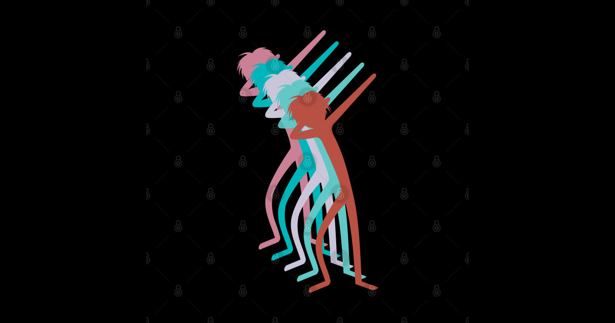 Dabbing Stick Figures - DAB MOB - Dab Dance - Sticker | TeePublic