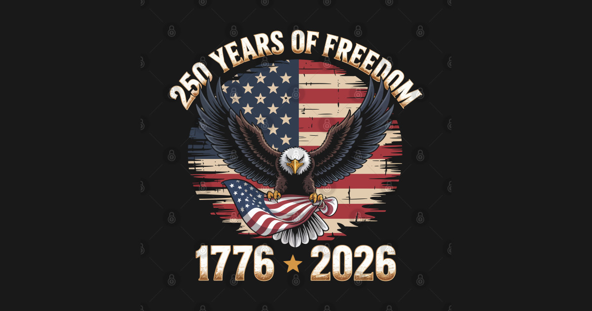 250 Years of Freedom - 250th Anniversary - T-Shirt | TeePublic