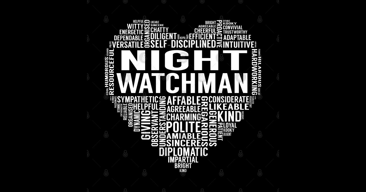 Night Watchman Heart - Night Watchman - Sticker | TeePublic