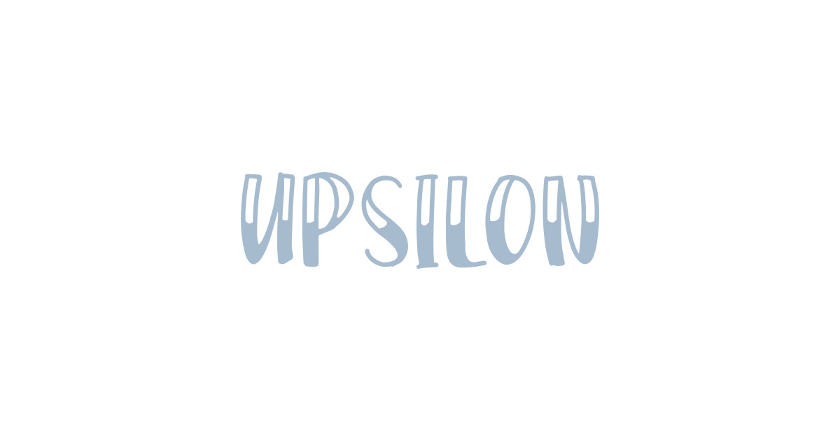 Light Blue Upsilon Letter - Panhel - T-Shirt | TeePublic