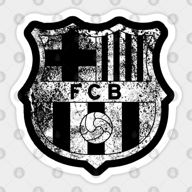 fc barcelona vintage - Fc Barcelona - Sticker | TeePublic