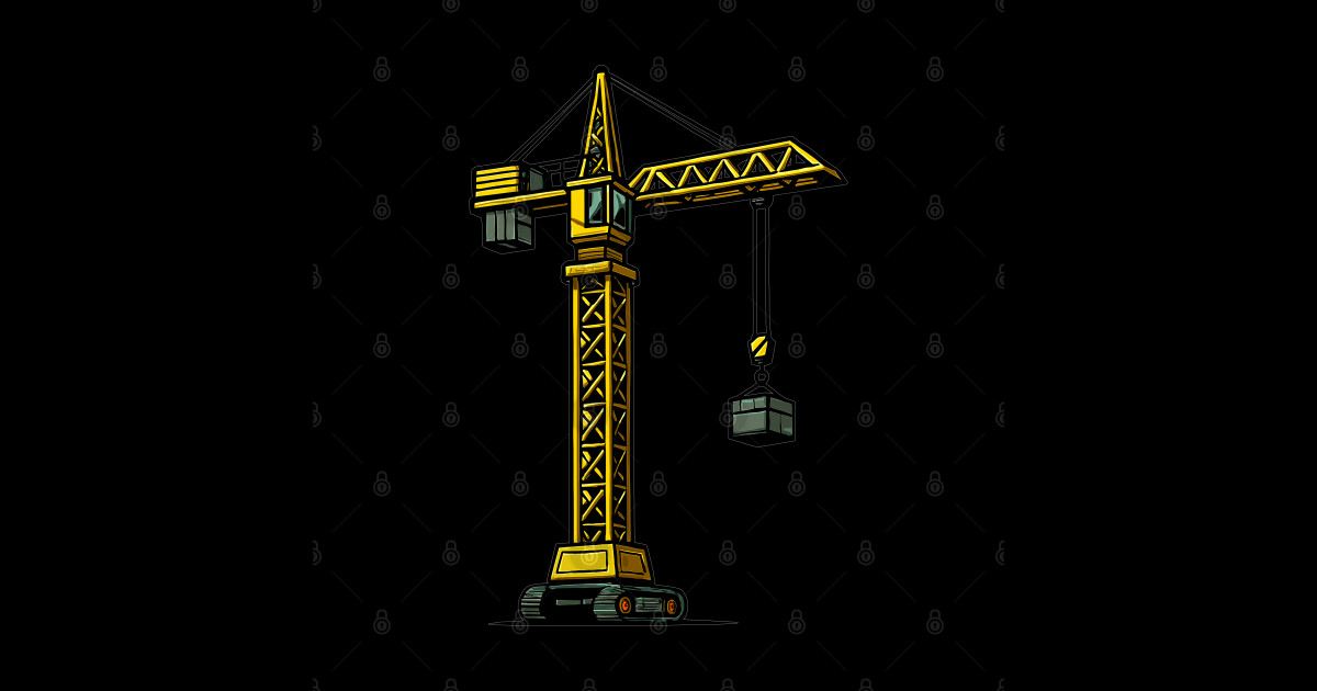 Tower Crane - Tower Crane - Sticker | TeePublic