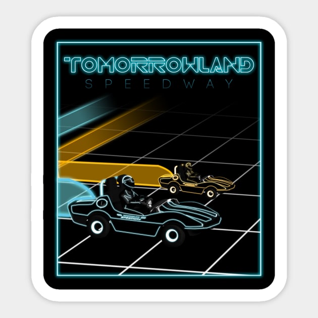 Tomorrowland Light Racers - Tomorrowland - Sticker | TeePublic