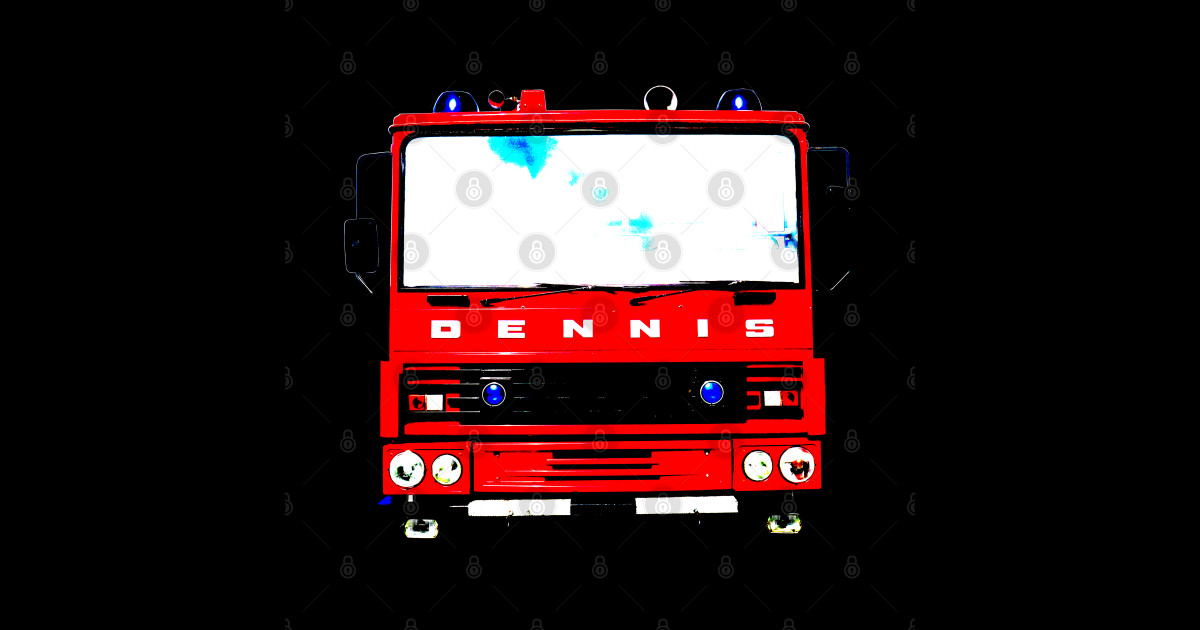 Dennis 1980s British classic fire engine red - Fire Engine - Posters ...