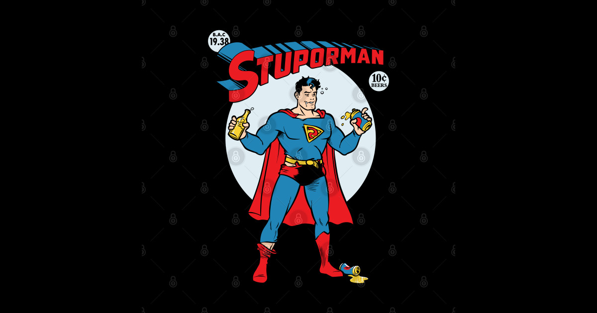 Stuporman - Super - Sticker | TeePublic