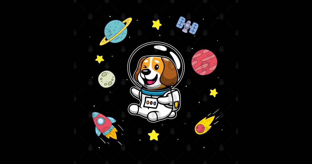 Space Dog - Space Dog - Sticker | TeePublic